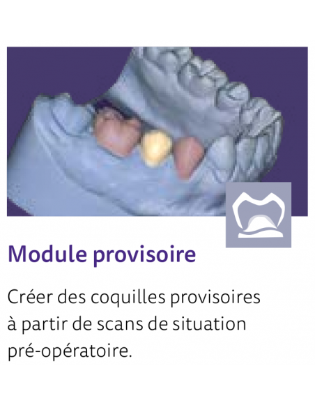 Provisional Module of EXOCAD DentalCAD 3D Design Software