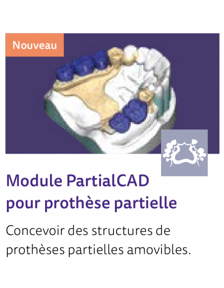 PartialCAD Module of EXOCAD DentalCAD 3D Design Software