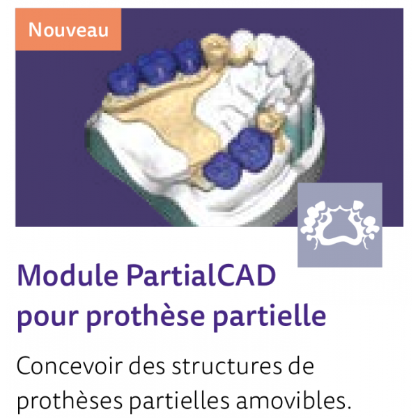PartialCAD Module of EXOCAD DentalCAD 3D Design Software